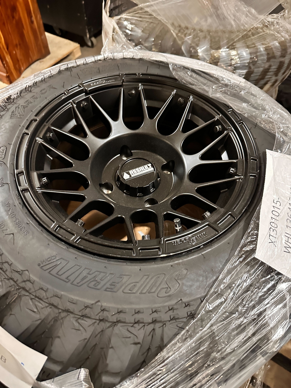 SuperATV XT Warrior Standard Compound 30X10-15 On Satin Black Hell Fire ...