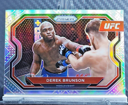 Derek Brunson 2021 Prizm SILVER SP UFC Horizontal #186 | eBay