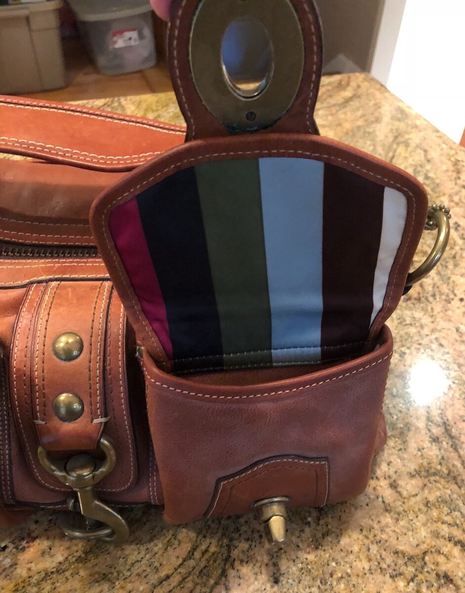 COACH MANDY Courier Leather Legacy Satchel preowned VERY COACH MANDY Courier Leather Legacy Satchel preowned VERY