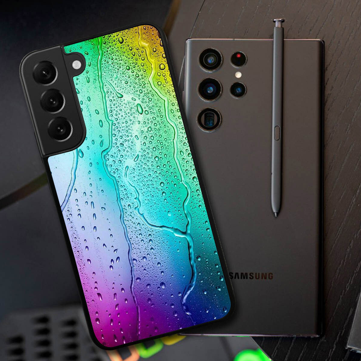 ( For Samsung A25 ) Back Case Cover H23042 Abstract Raindrop | eBay ...