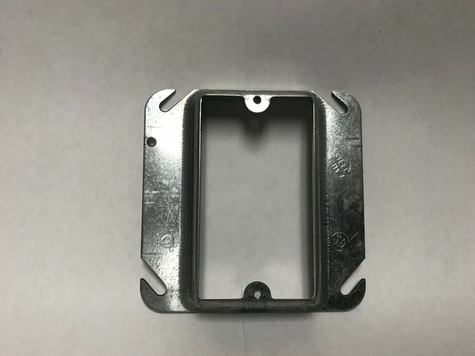 STEEL CITY 52C14 4" Steel Square Box Cover, 3/4" Raised, 1-Device, Lot ...