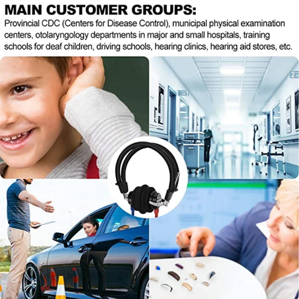 TDH39 DD45 Audiometer Audiometric Earphone Air Conduction Transducers ...