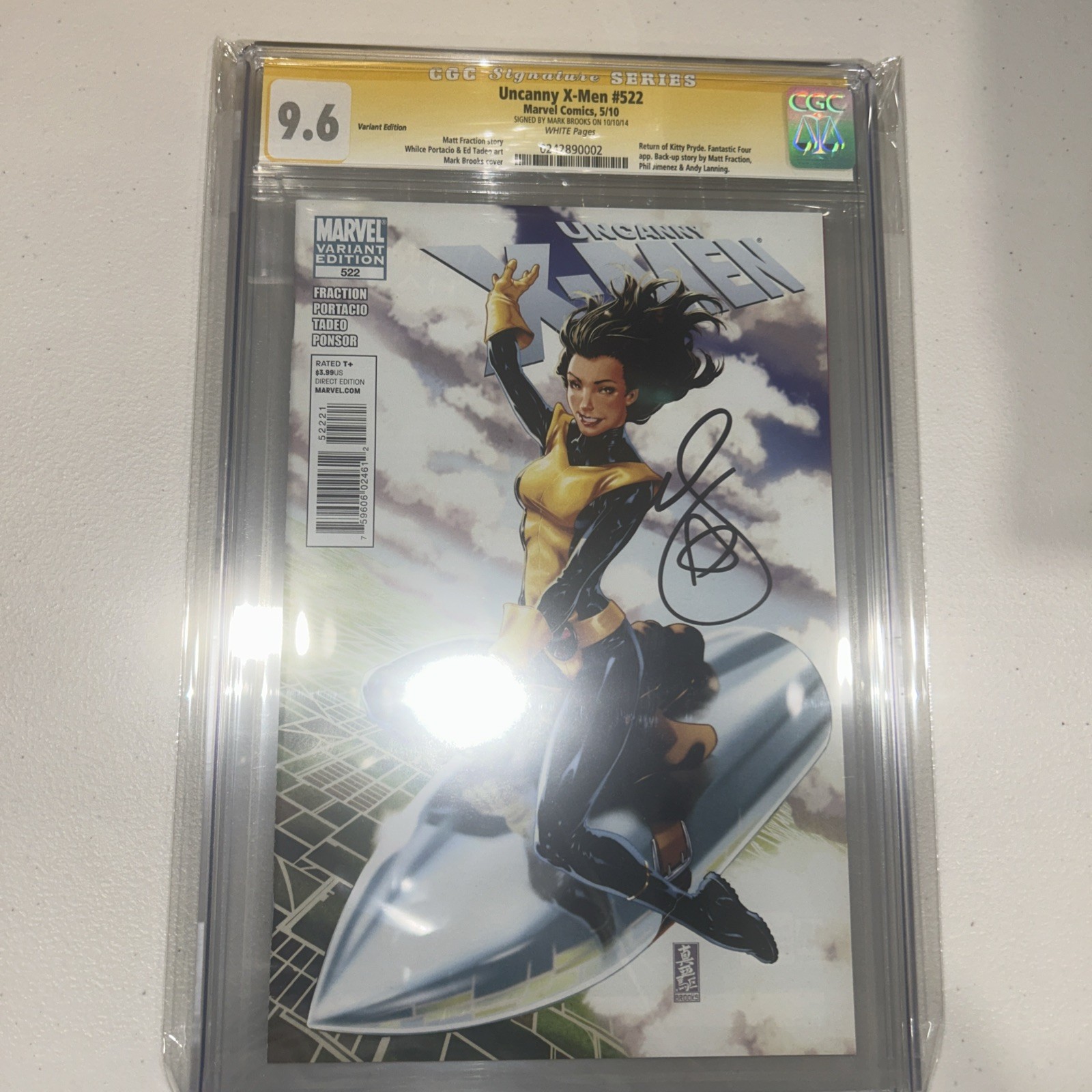 UNCANNY X-MEN #522 CGC SS 9.6 MARK BROOKS 1:25 Incentive Rare Signature ...