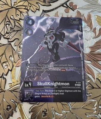 Digimon Card Game SkullKnightmon P-115 EX10 Legend Pack Promo Sinister ...