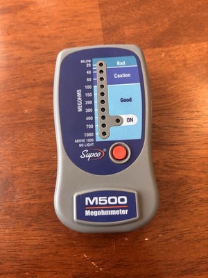 SUPCO M500 Insulation Tester/Electronic Megohmmeter with Soft Carrying ...