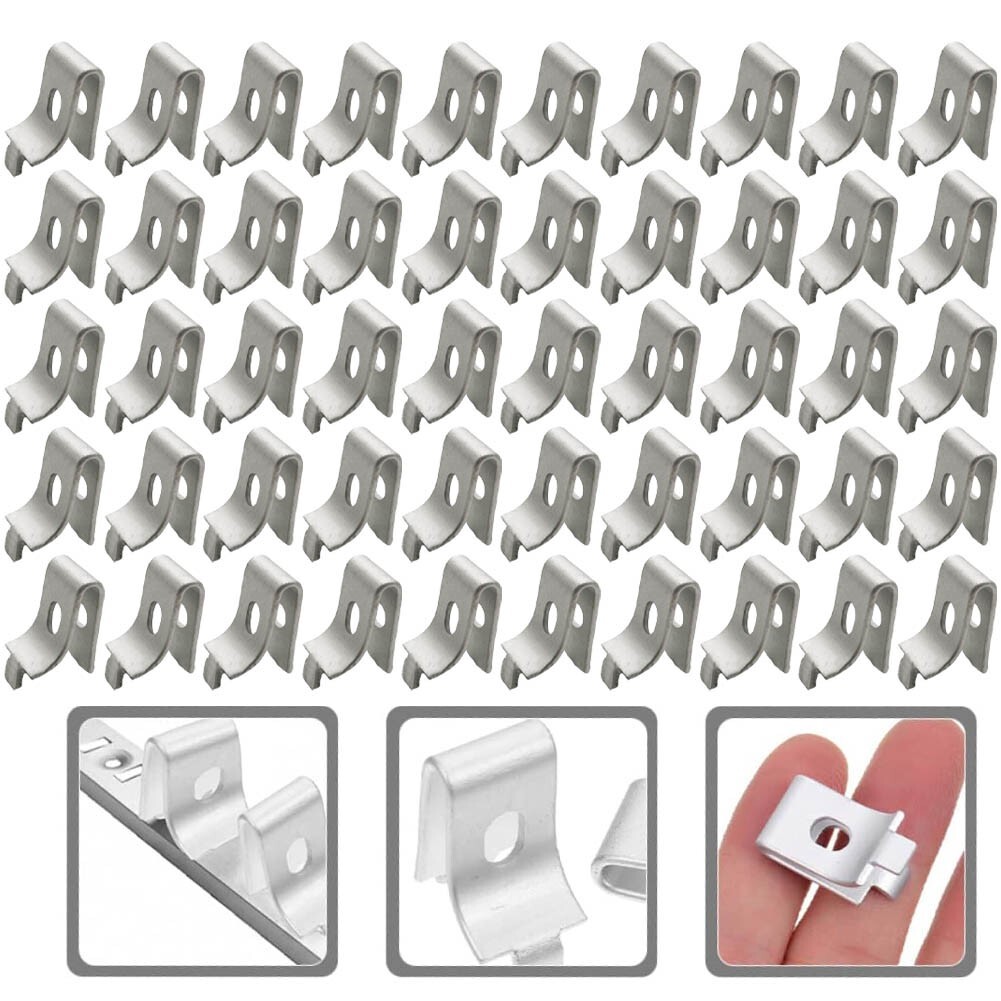 50pcs Shelf Support Clip Metal Stainless Steel Shelf Cabinet Shelf ...