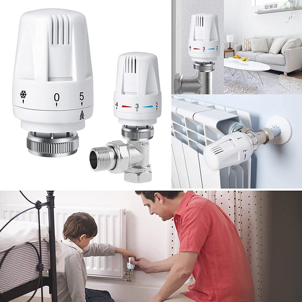 2/3X Thermostat Head TRV Radiator Thermostatic Heater Control Head ...