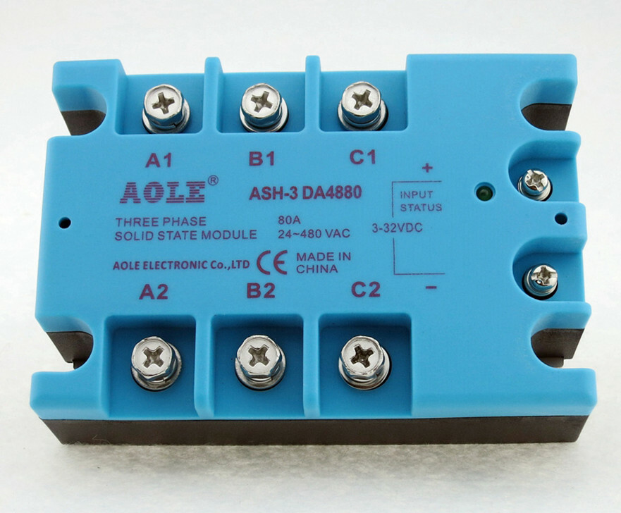 ASH-3DA4880 80A three-phase solid state relay TSR-80DA DC-AC | eBay