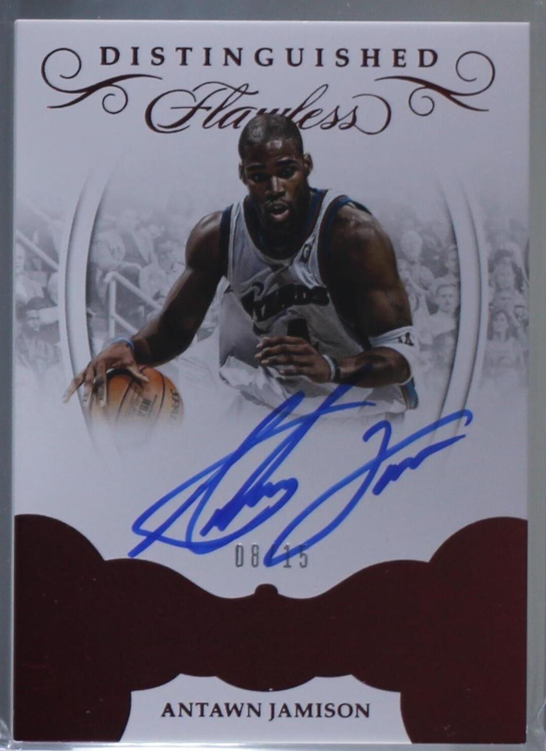2017-18 Panini Flawless - Distinguished Autographs Antawn Jamison #DA ...