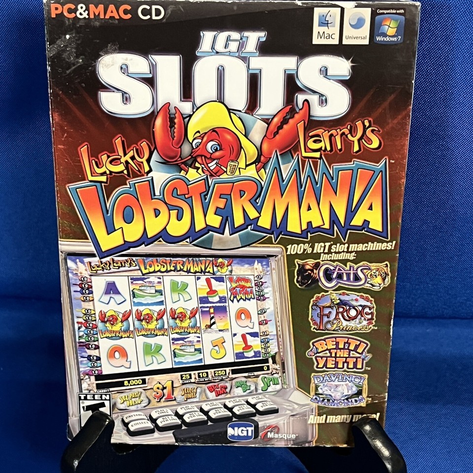 Lot of 2 Slot PC CD DVD ROM Games IGT Slots Lil' Lady Lobstermania PC ...