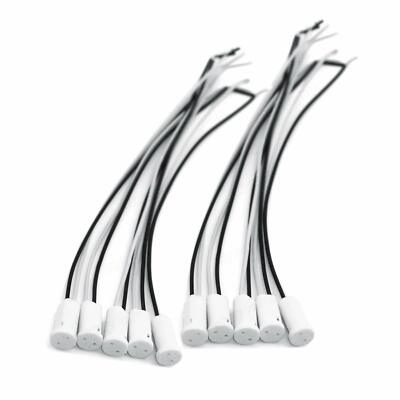 G4 Fassung Fassungen Sockel für LED und Halogen mit Kabel Keramik 12 ...