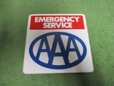 New NOS Triple A Emergency Service AAA Decal Original Size is 5-1/2" X ...