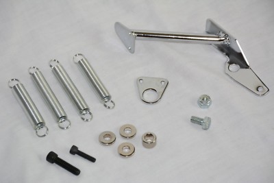 Chrome Throttle Dual Return Spring Kit Holley Carburetor SBC BBC Chevy ...