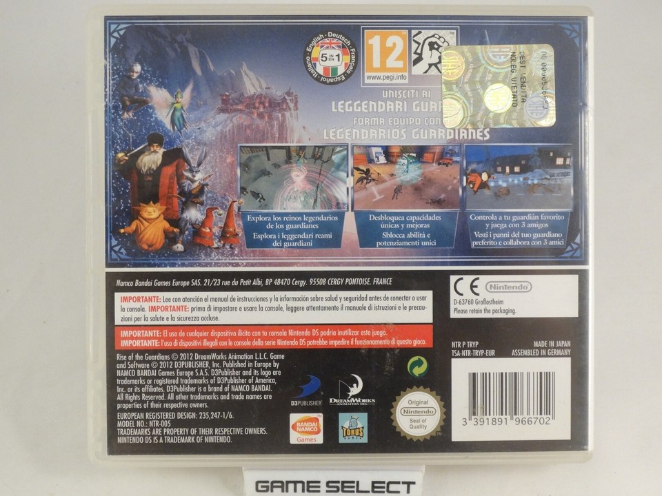Dreamworks Rise OF THE Guardians Nintendo DS 2DS 3DS PAL - | eBay