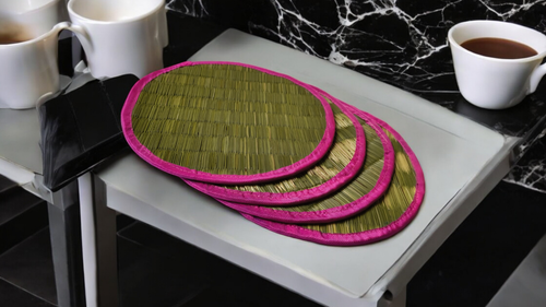 Handwoven Natural Reed Grass Table Mats – 12x18 Inches – Pack of 6 | eBay