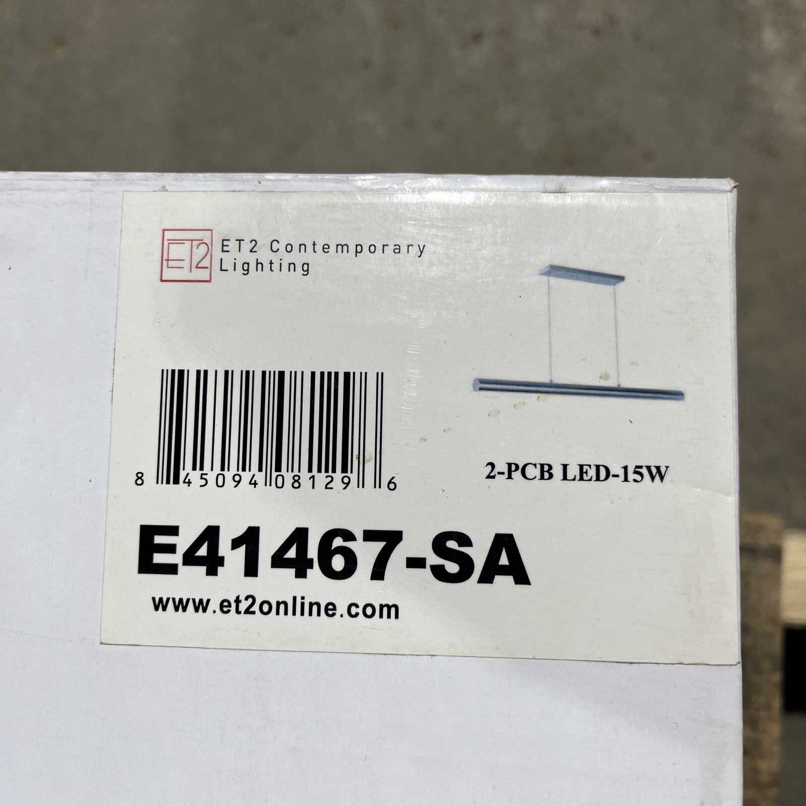 ET2 Alumilux E41467-SA 47" LED Linear Chandelier New In Box | eBay