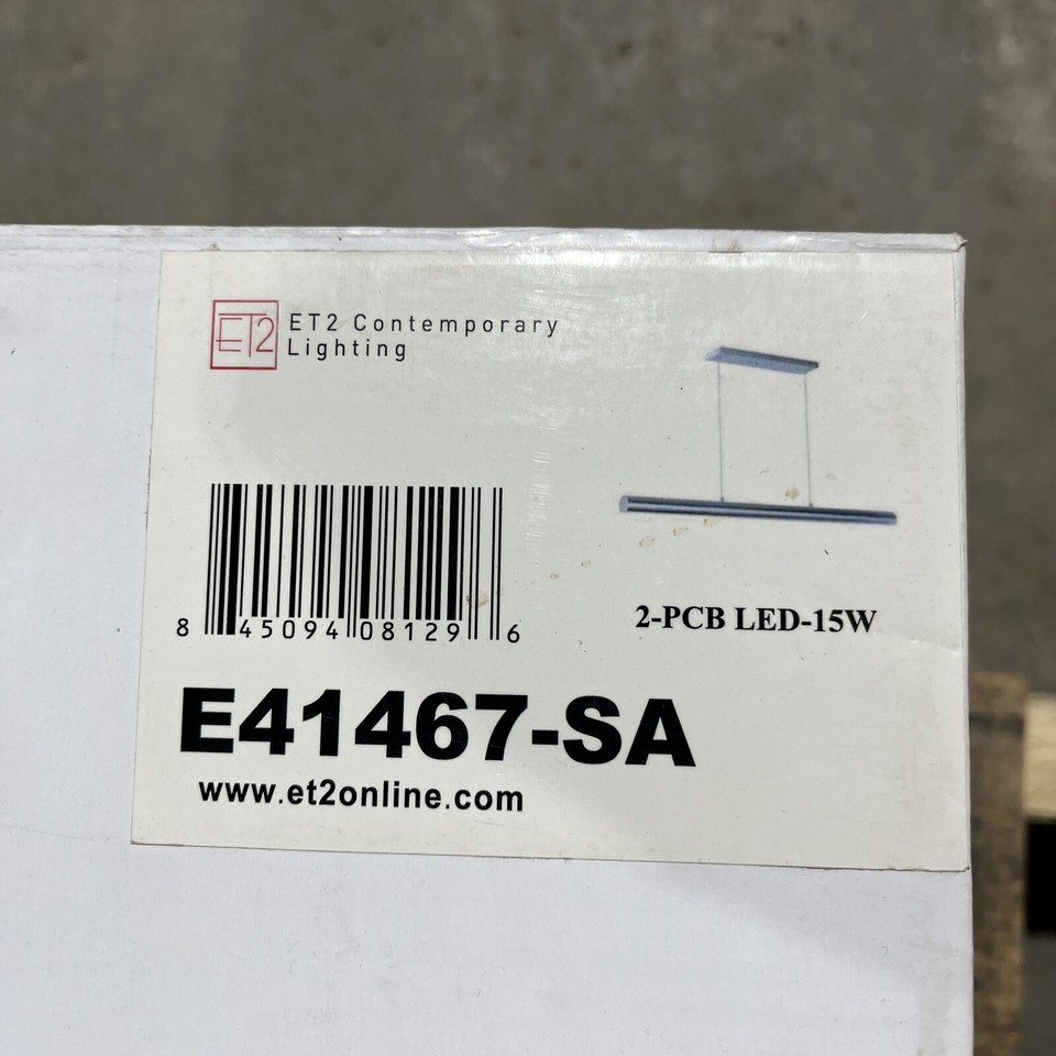 ET2 Alumilux E41467-SA 47" LED Linear Chandelier New In Box | eBay