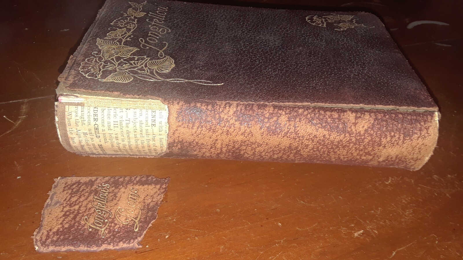 Longfellow's Poems, Leather Bound, 1901 copyright | eBay
