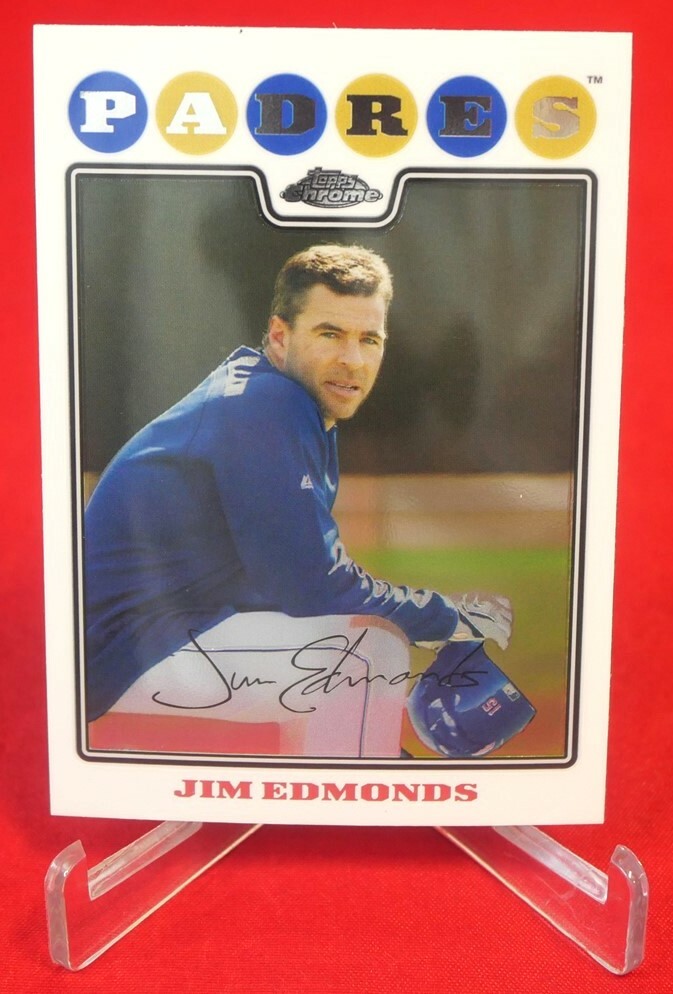 Jim Edmonds Topps Chrome MLB 2008 Baseball Card #56 MT | eBay