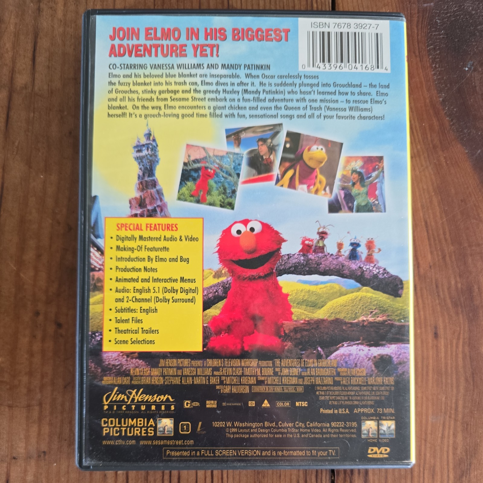 The Adventures Of Elmo In Grouchland (DVD, 1999) Elmo’s First Movie | eBay