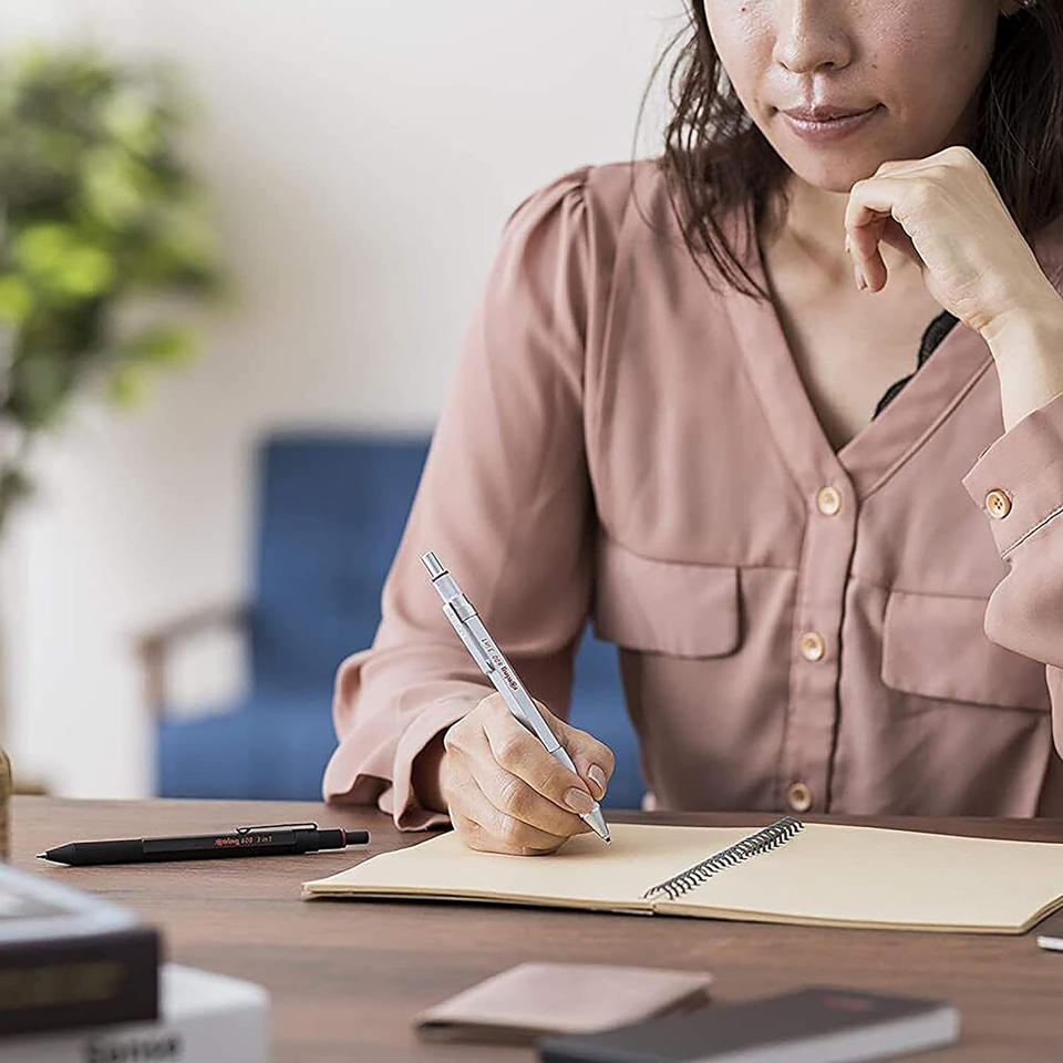 600 3-in-1 Multicolor Pen and Mechanical Pencil, Switches Between 2 ...