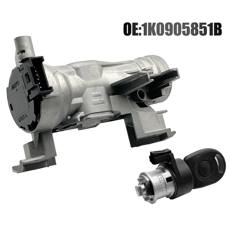 IGNITION STARTER SWITCH STEERING LOCK BARREL & KEY FOR VW GOLF AUDI MK5 ...