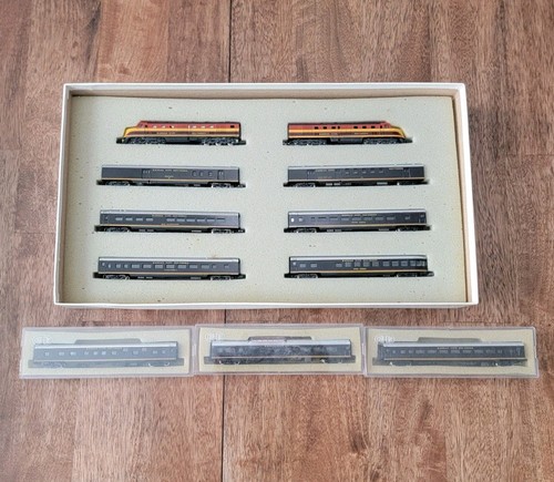 Con-Cor N Scale Kansas City Southern Passenger Set AA Diesel Set ...