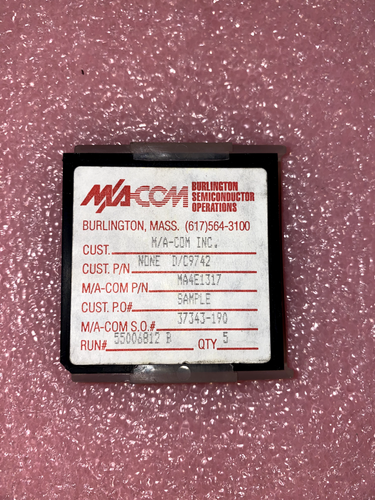 MaCom D/C 9742 MA4E1317 SAMPLE 37343-190 55006812B *Set of 4* Microwave ...