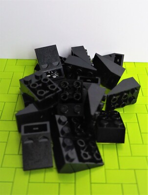 Brand New Black Lego Inverted Slopes 2x3 - 3747 | eBay UK