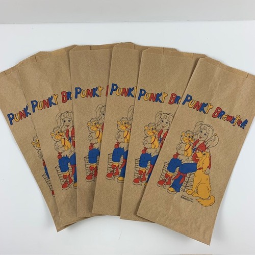 Lot of 6 Vintage 1984 Punky Brewster Brown Paper Lunch Bags | eBay
