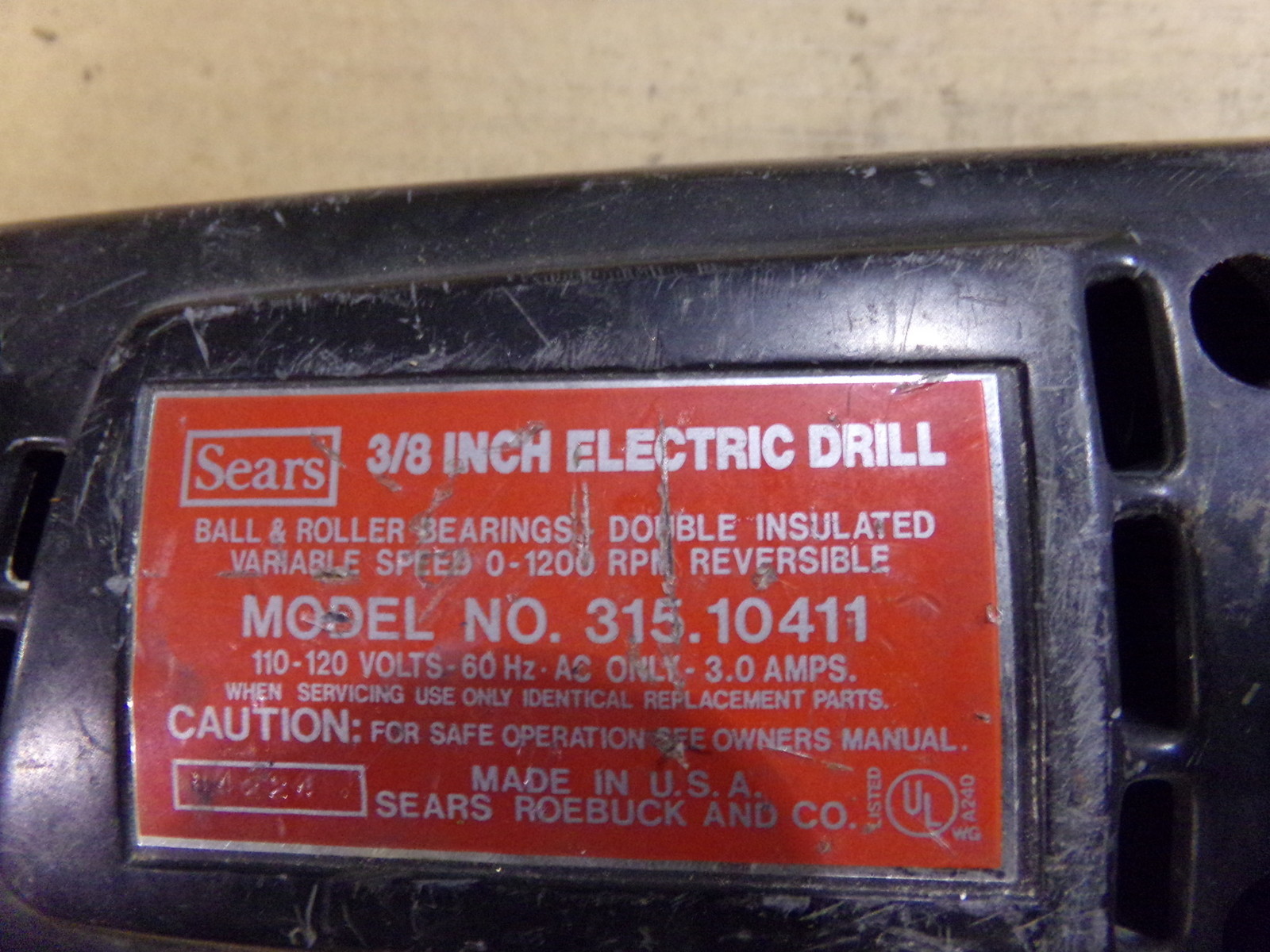 Craftsman 315.10411 3/8" Drill *FREE SHIPPING* | eBay