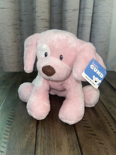 GUND BABY Spunky Floppy Plush Pink White Puppy Dog Lovey 8” EUC Non ...