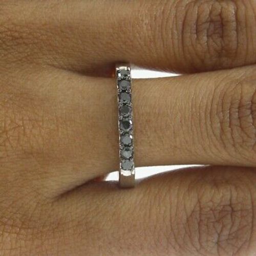 0.25 Cttw Real Diamond Weddg Band Rg 14K White Gold Plated Sterlg ...