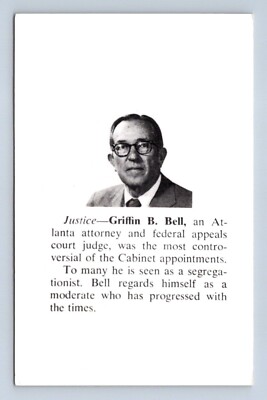 Justice-Griffin B. Bell Atlanta Attorney Photo Postcard Unposted | eBay