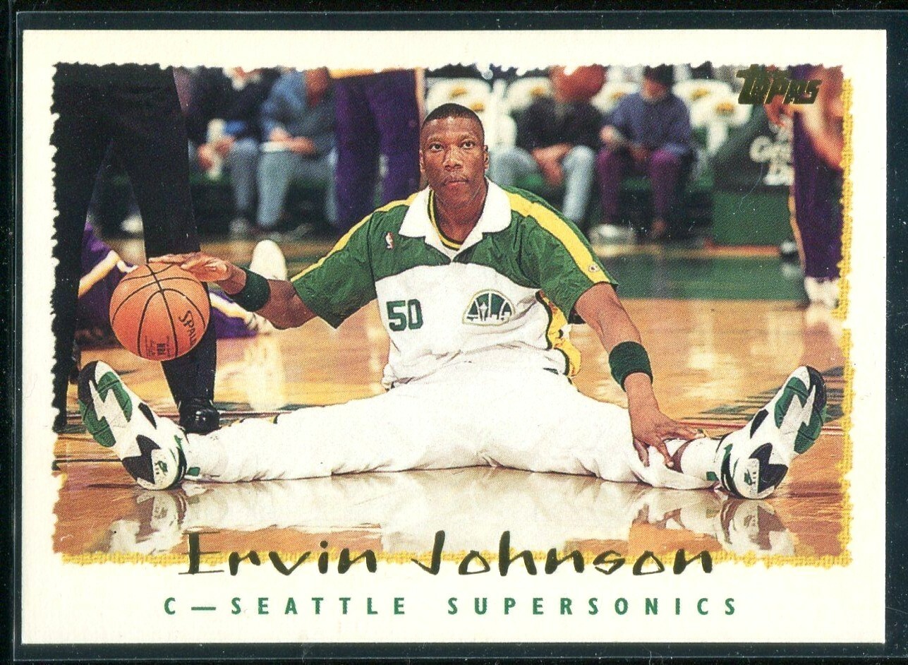 1995 Topps Basketball Ervin Johnson #363 Seattle Supersonics | eBay