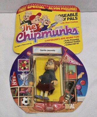 1984 Ideal Chipmunks Chipettes Play Pal Poseable Figure Gentle Jeanette ...