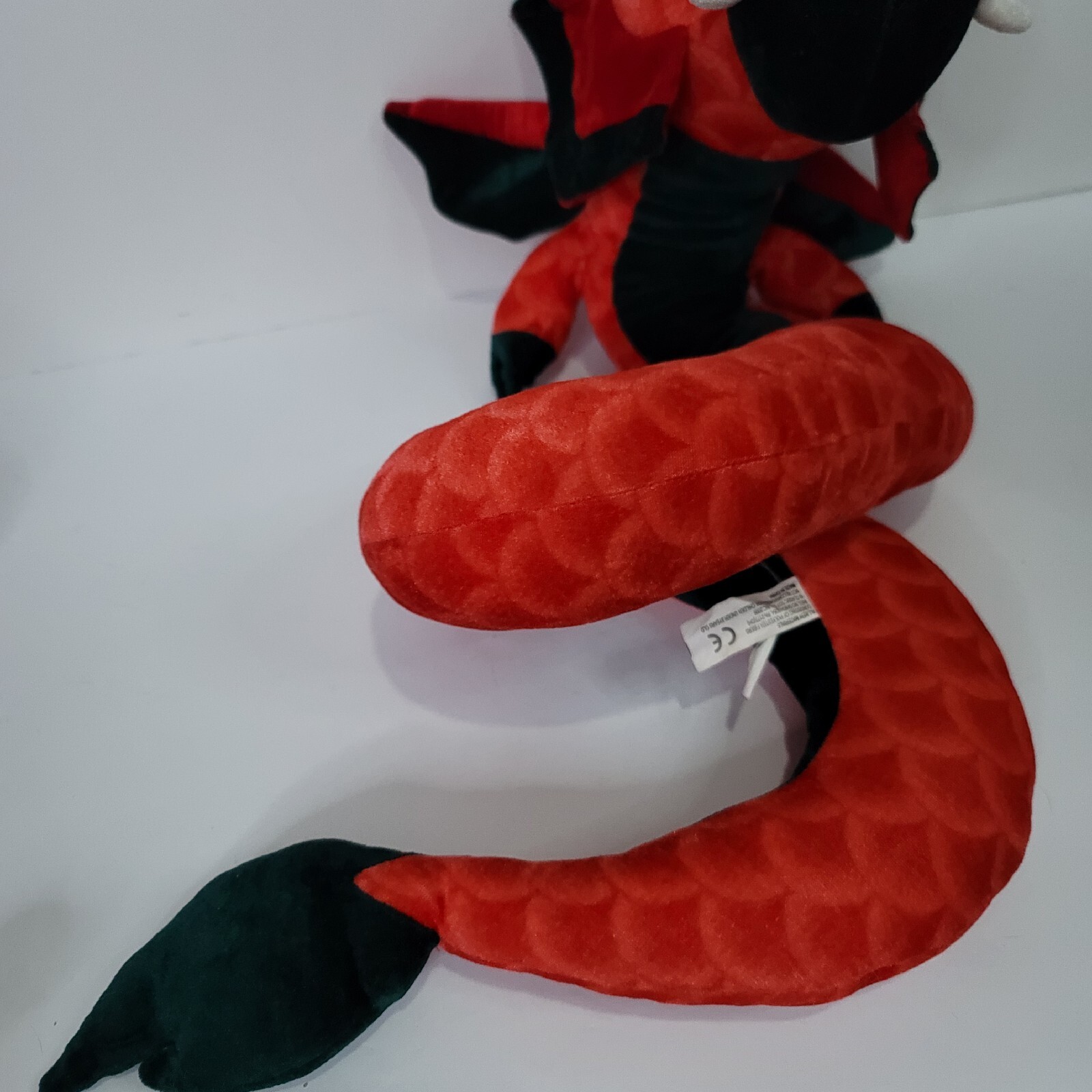 Dragon Red Green Spring Plush Stuffed Animal 28" Large Giant Snake ...