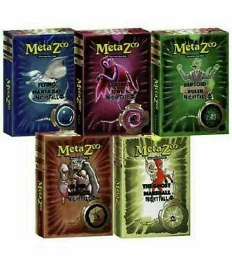 MetaZoo Nightfall 1st Edition Theme Deck Full Set of 5 - Brand New ...
