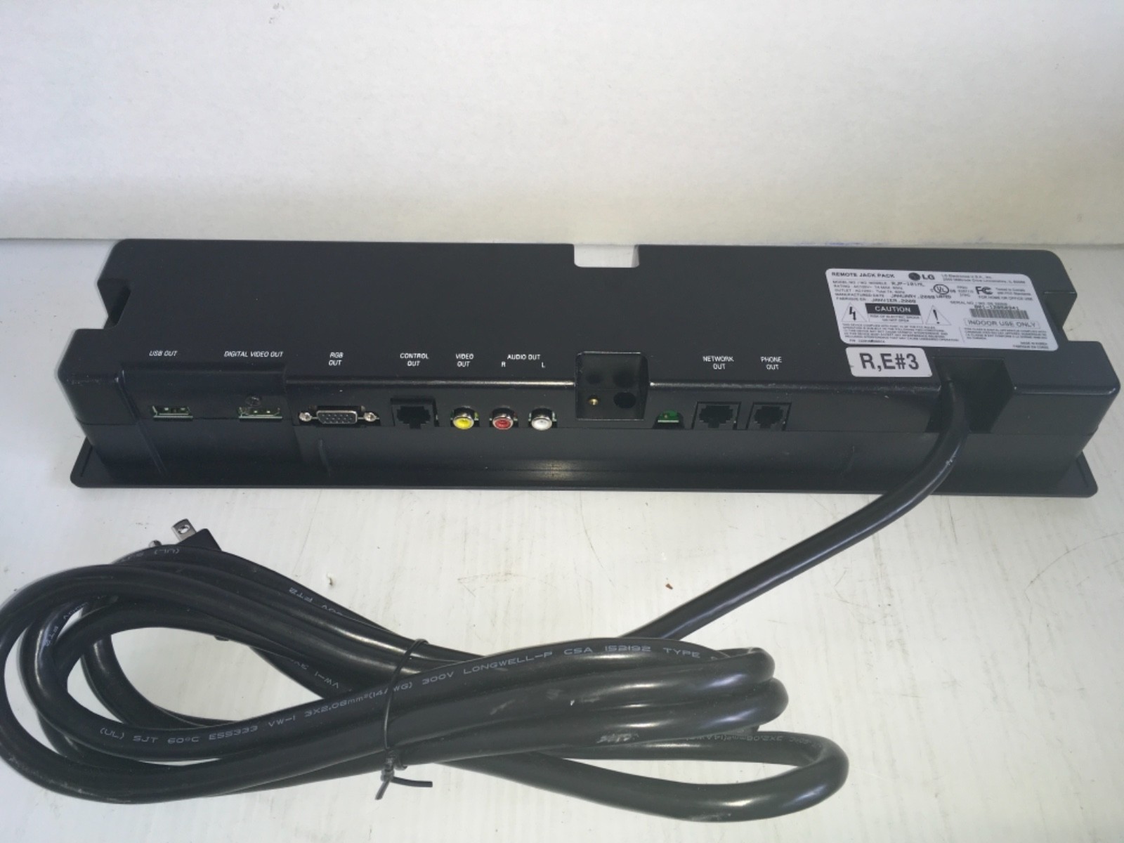 LG Electronics RJP-101ML Remote Jack Pack Auto-Sensing Multi-media ...