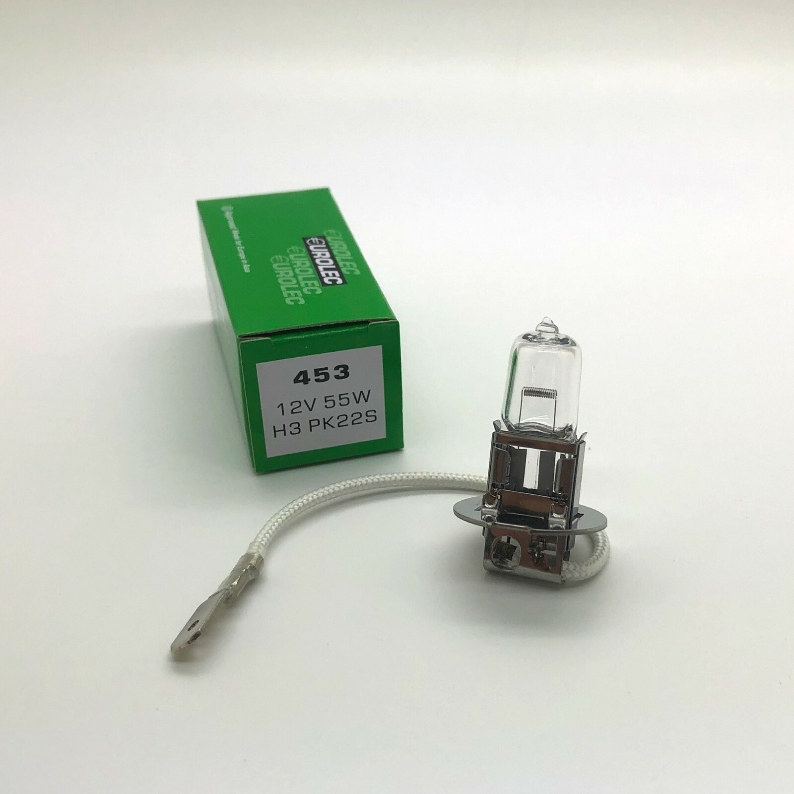 Eurolec H3 453 12v 55w Pk22s Halogen Car Headlight Headlamp Fog Bulb ...