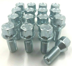 16 x ALLOY WHEEL BOLTS FOR BMW 3-SERIES E21 E30 E36 E46 E90 (M12x1.5 ...