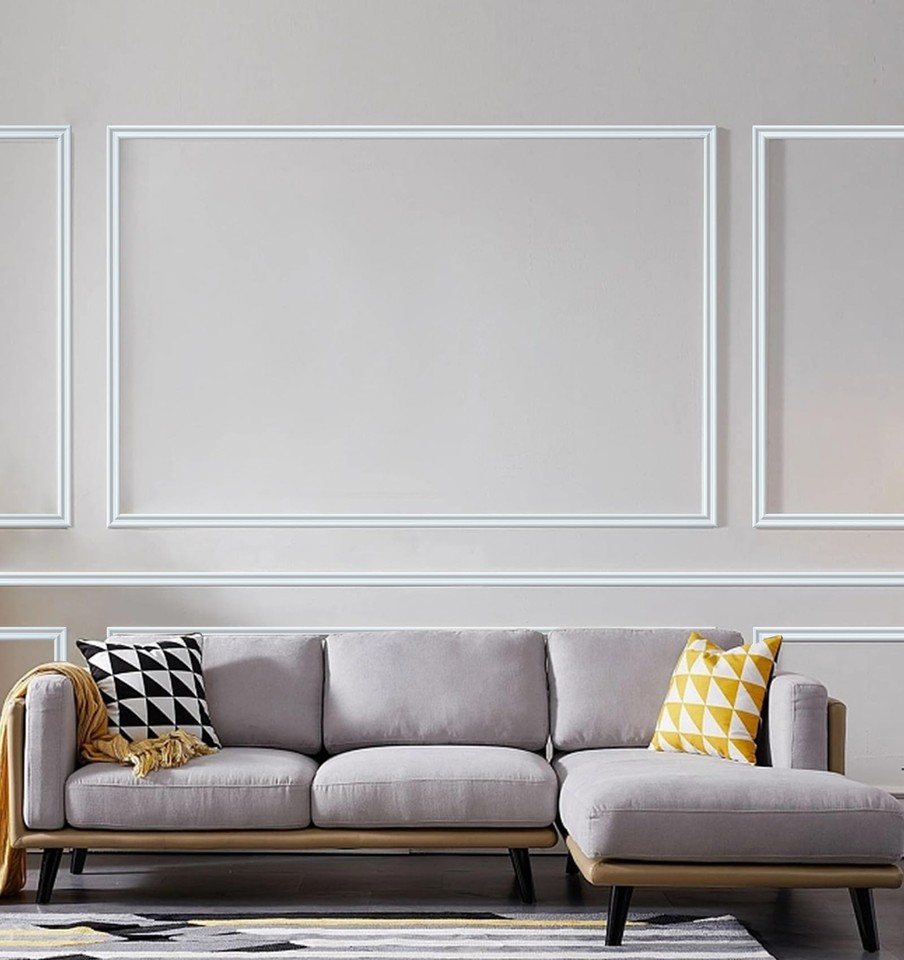 16.4FT Chair Rail Molding Peel and Stick,Flexible Molding Trim,Self ...