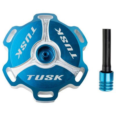 Tusk Billet Aluminum Gas Cap Blue Machined For YAMAHA BLASTER 200 1988 ...
