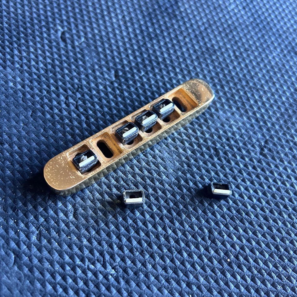 1982-83 Gibson Gold 9 Point Tune-O-Matic Bridge for Explorer 2 E2 ES ...