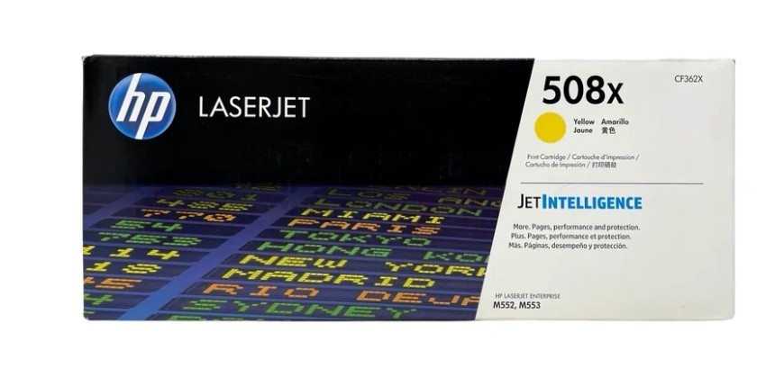 HP CF362XC Yellow Toner - High Yield 508X, for HP M553 M577 Printers ...
