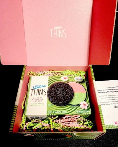 Oreo Thins Cherry Blossom Matcha Limited Edition Only 1,000 Made | eBay