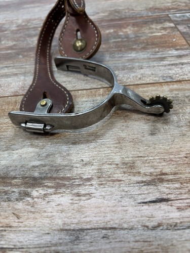 Vintage Andrews Spurs Joshua Texas Single Cowboy Spur With Strap | eBay