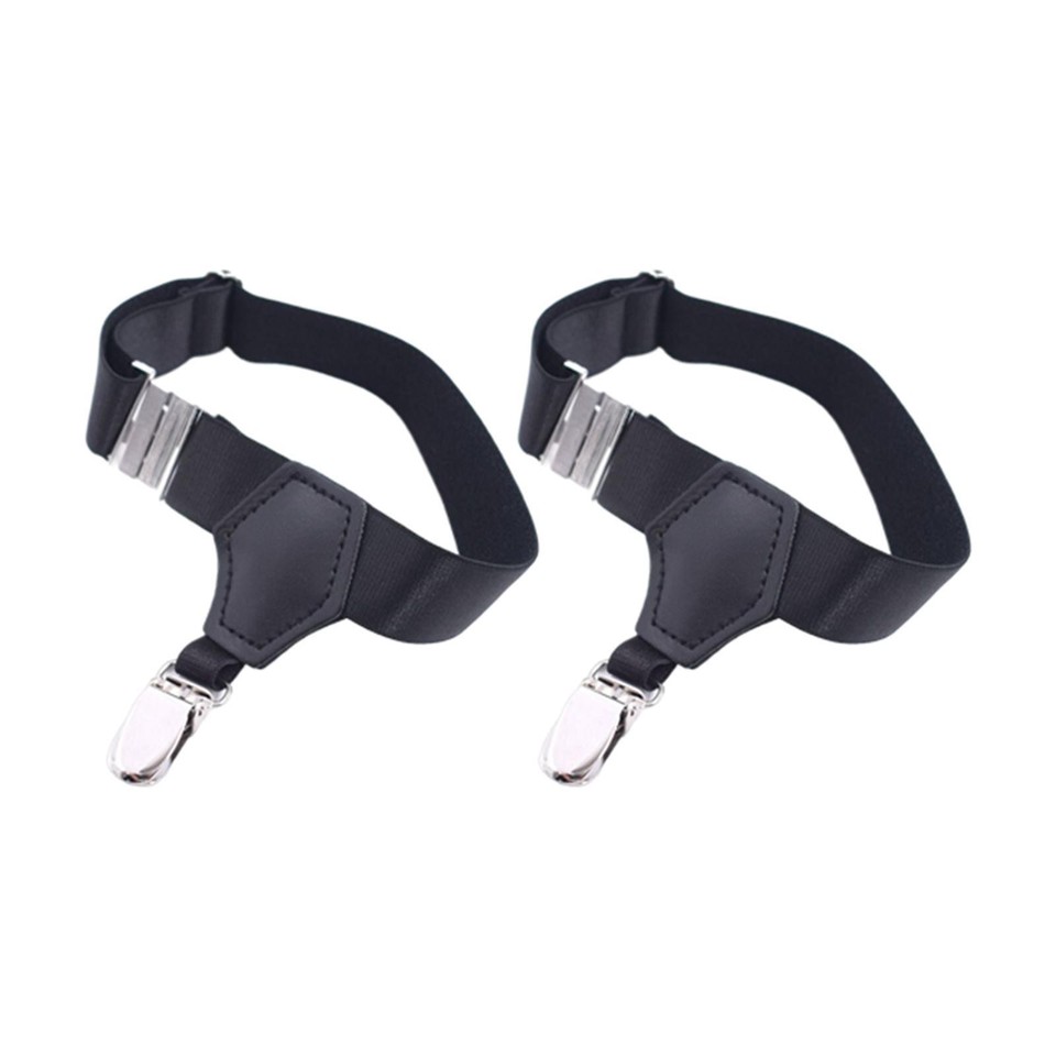 1 Pair Mens Sock Garters Belt Adjustable Elastic Sturdy Mens Unisex Men ...