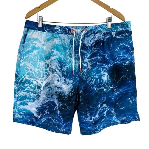 NEW SWIMS Oceano Swim Short Trunks Mens XL Ensign Blue Lined SWW012PS ...