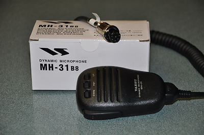 YAESU MH-31B8 GENIUNE 8 PIN ROUND FITTING MIC SUITS ALL MODERN YAESU 8 ...